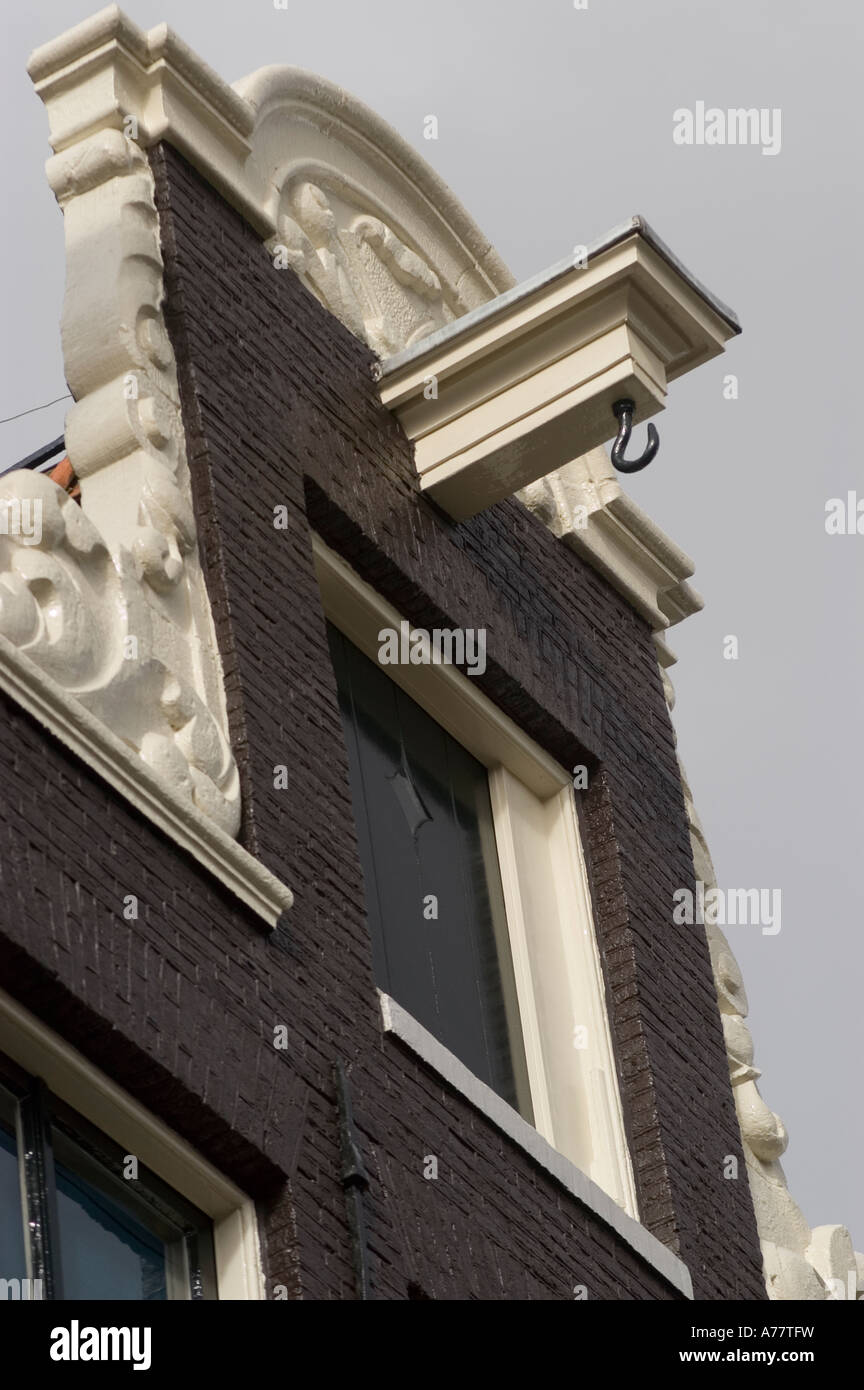 Traditional Amsterdam architecture buildings in Holland, Netherlands ...