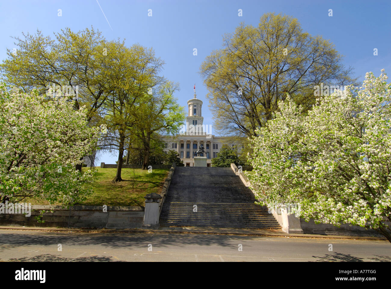 State Capitol and Surrounding Statues and Monuments Nashville Tennessee ...