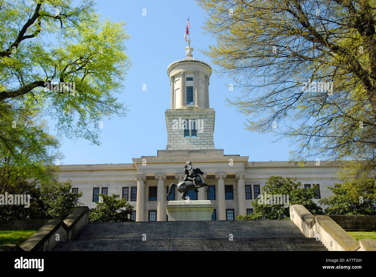 State Capitol and Surrounding Statues and Monuments Nashville Tennessee ...