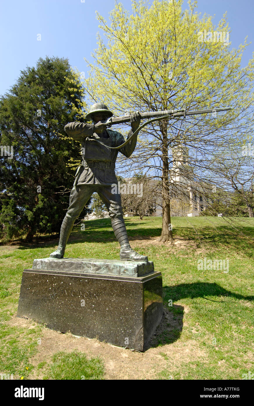 Statue of Alvin C York World War I Sergeant at State Capitol Stock ...