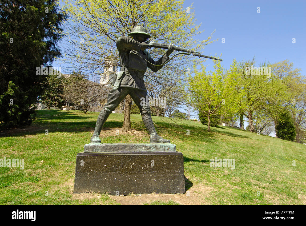 Statue of Alvin C York World War I Sergeant at State Capitol Stock ...