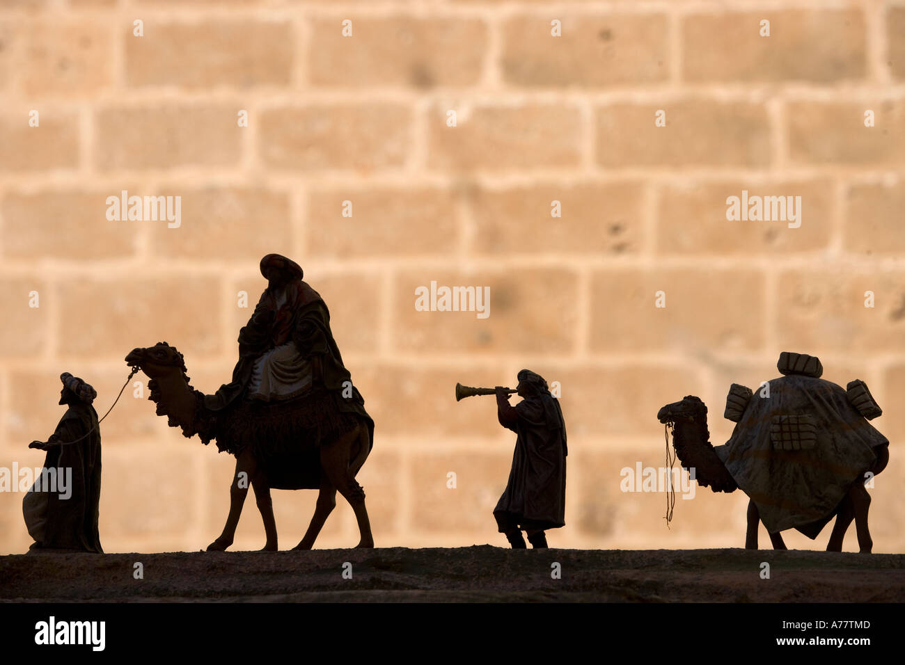 Spain, Costa Blanca, Alicante, Javea, View of a detail of the crib ...