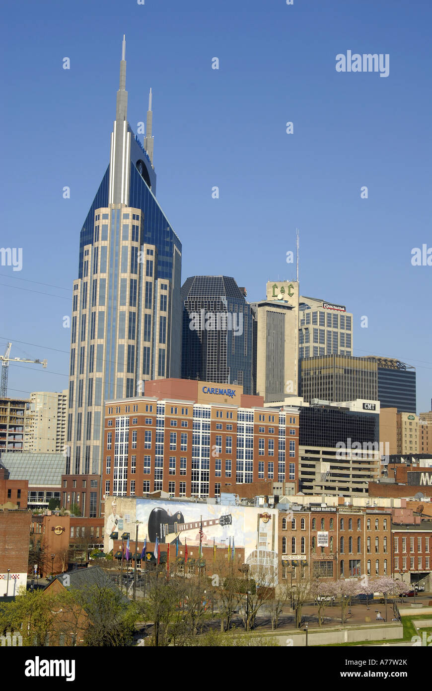 Cityscape Skyline of Downtown Nashville Tennessee Stock Photo - Alamy