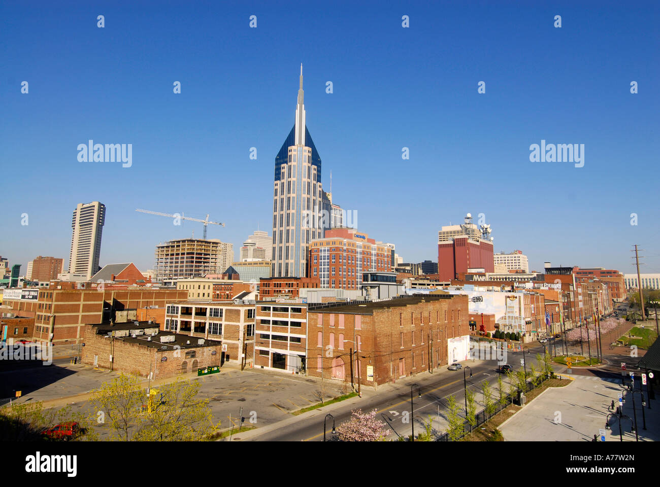 Cityscape Skyline of Downtown Nashville Tennessee Stock Photo - Alamy