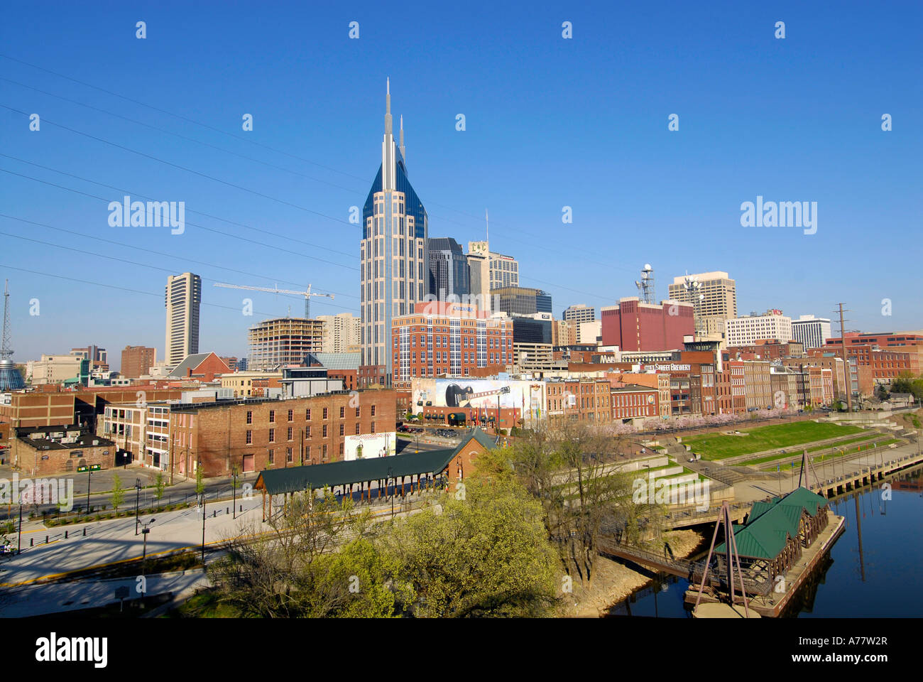 Cityscape Skyline of Downtown Nashville Tennessee Stock Photo - Alamy