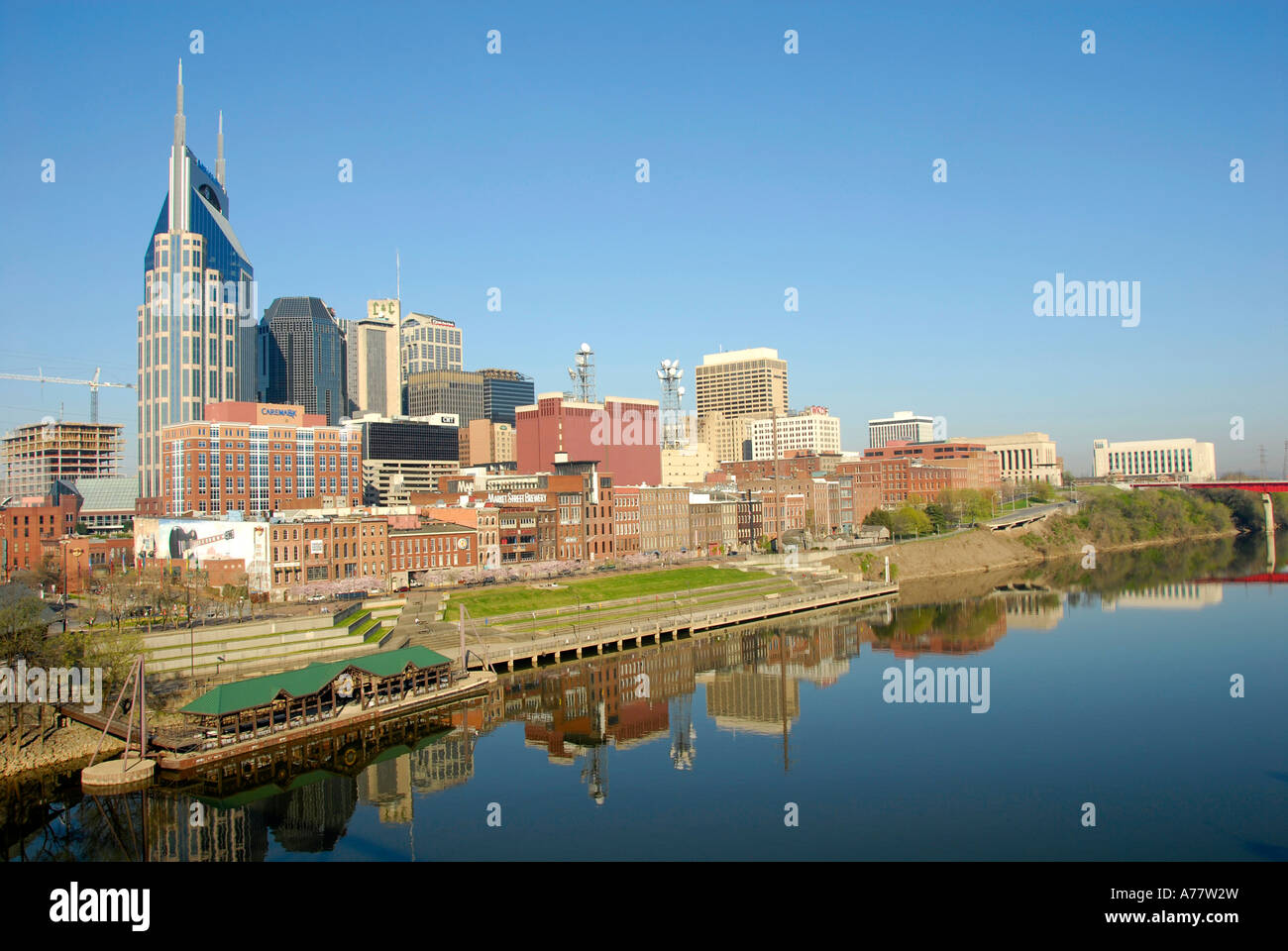 Cityscape Skyline of Downtown Nashville Tennessee Stock Photo - Alamy