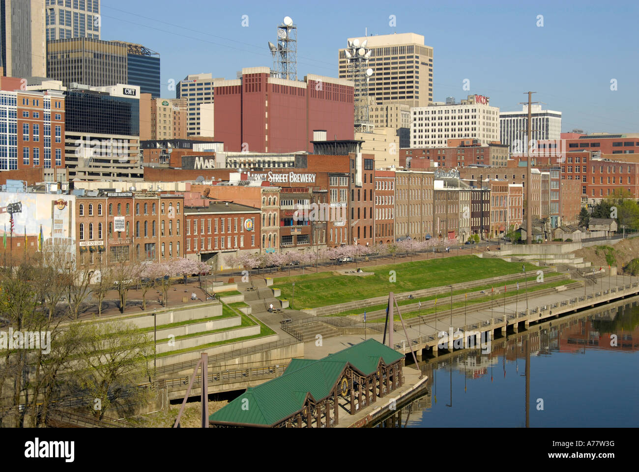 Cityscape Skyline of Downtown Nashville Tennessee Stock Photo - Alamy