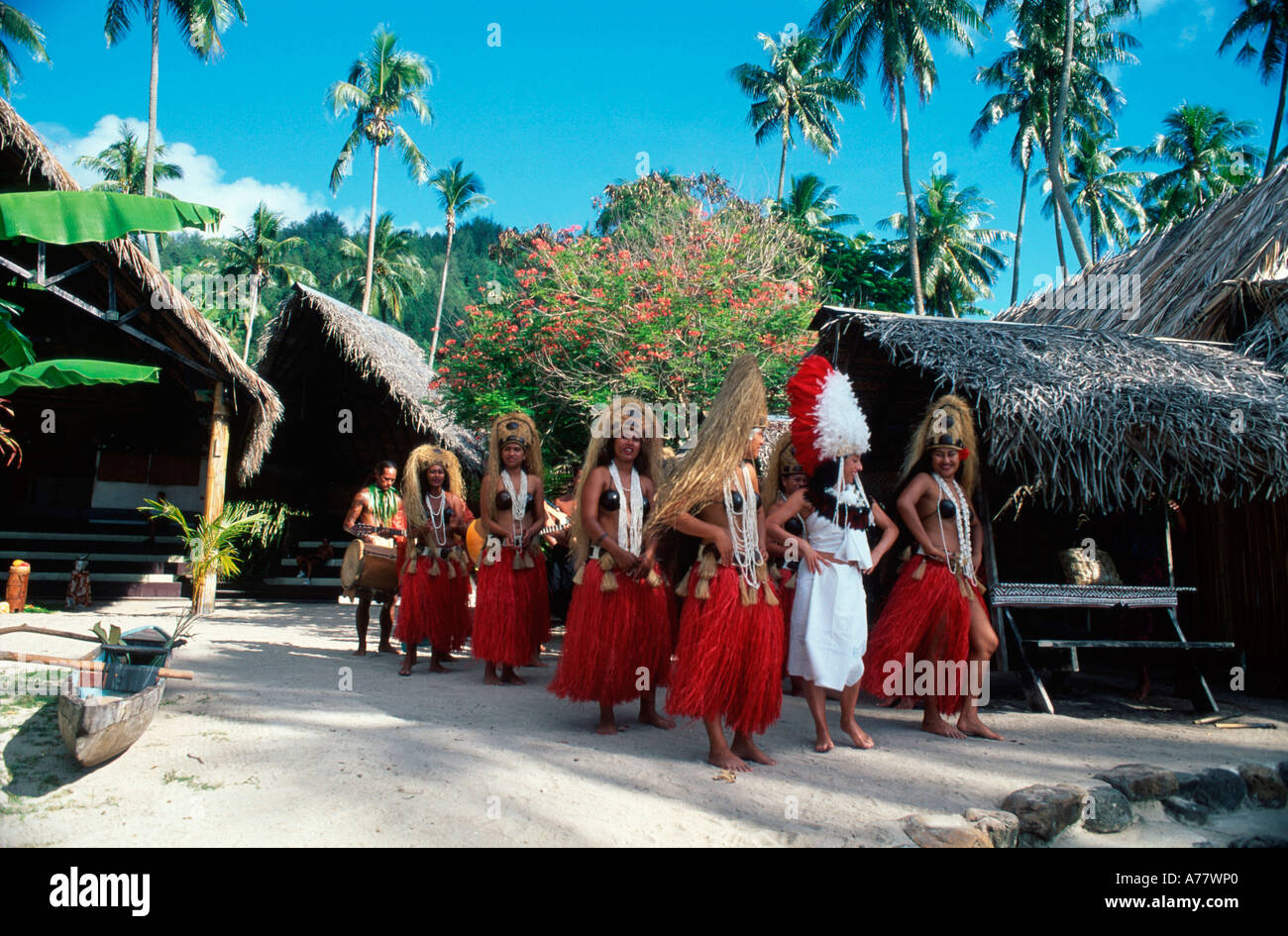 Mo'orea French Polynesia Tiki Village High Resolution Stock Photography ...