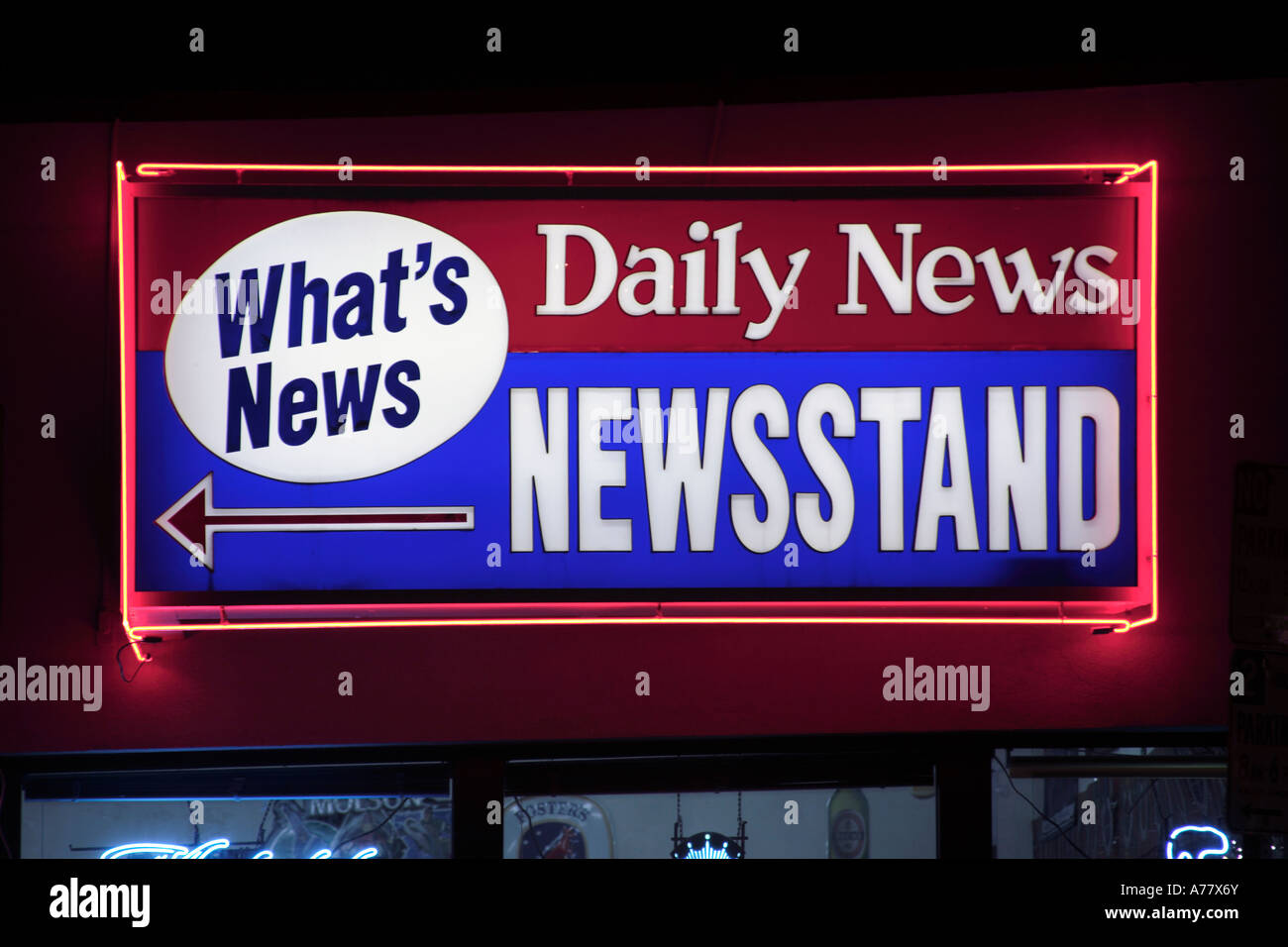 News Stand Sign Stock Photo - Alamy