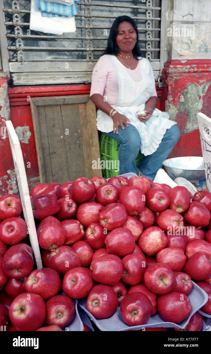 Fruit and vegetable market sellers in San Jose, Costa Rica, Central ...
