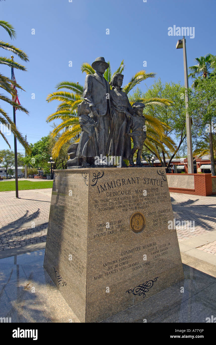 Immigrant statue florida ybor city hi-res stock photography and images ...