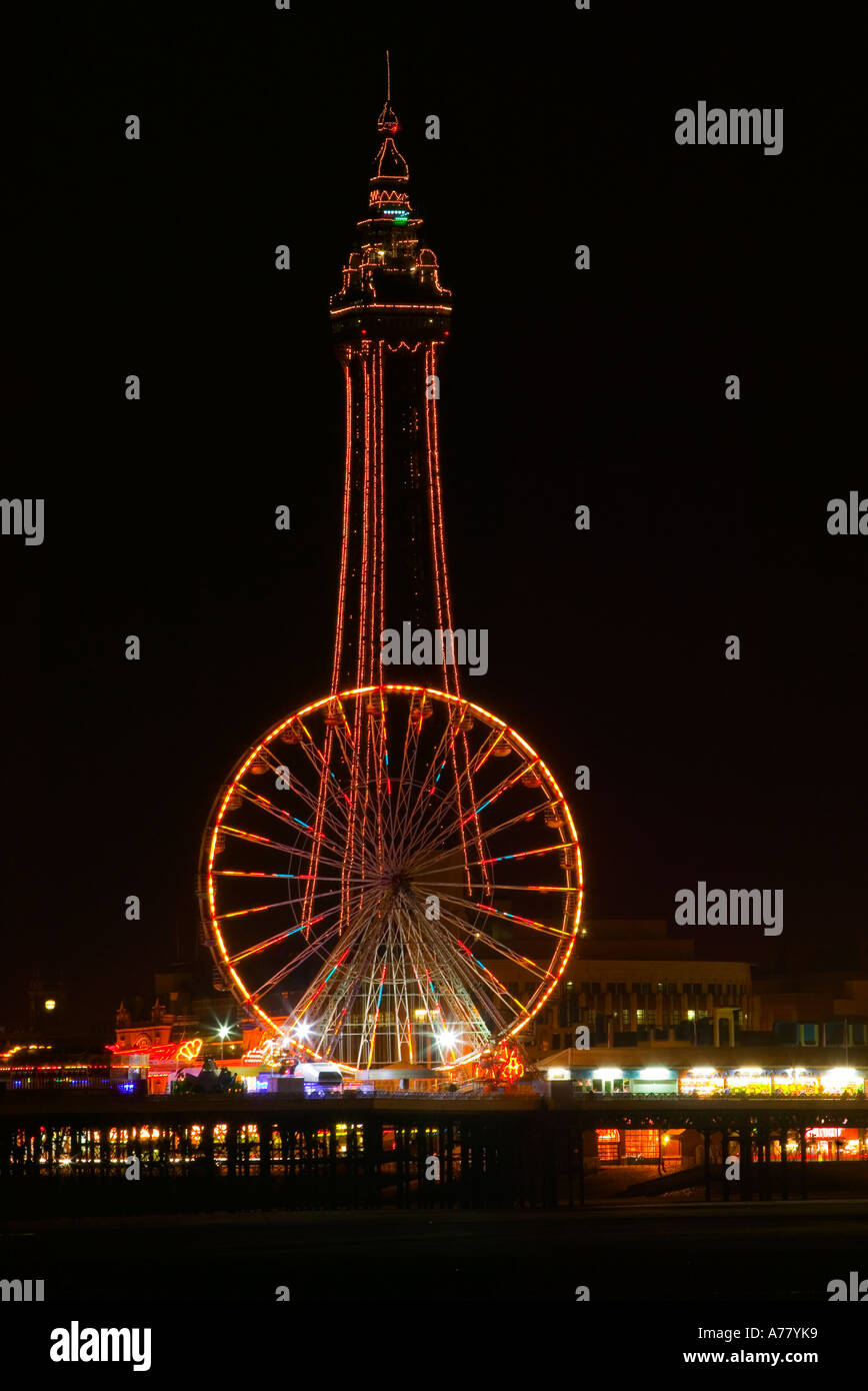 Blackpool Tower and Big Wheel Stock Photo - Alamy