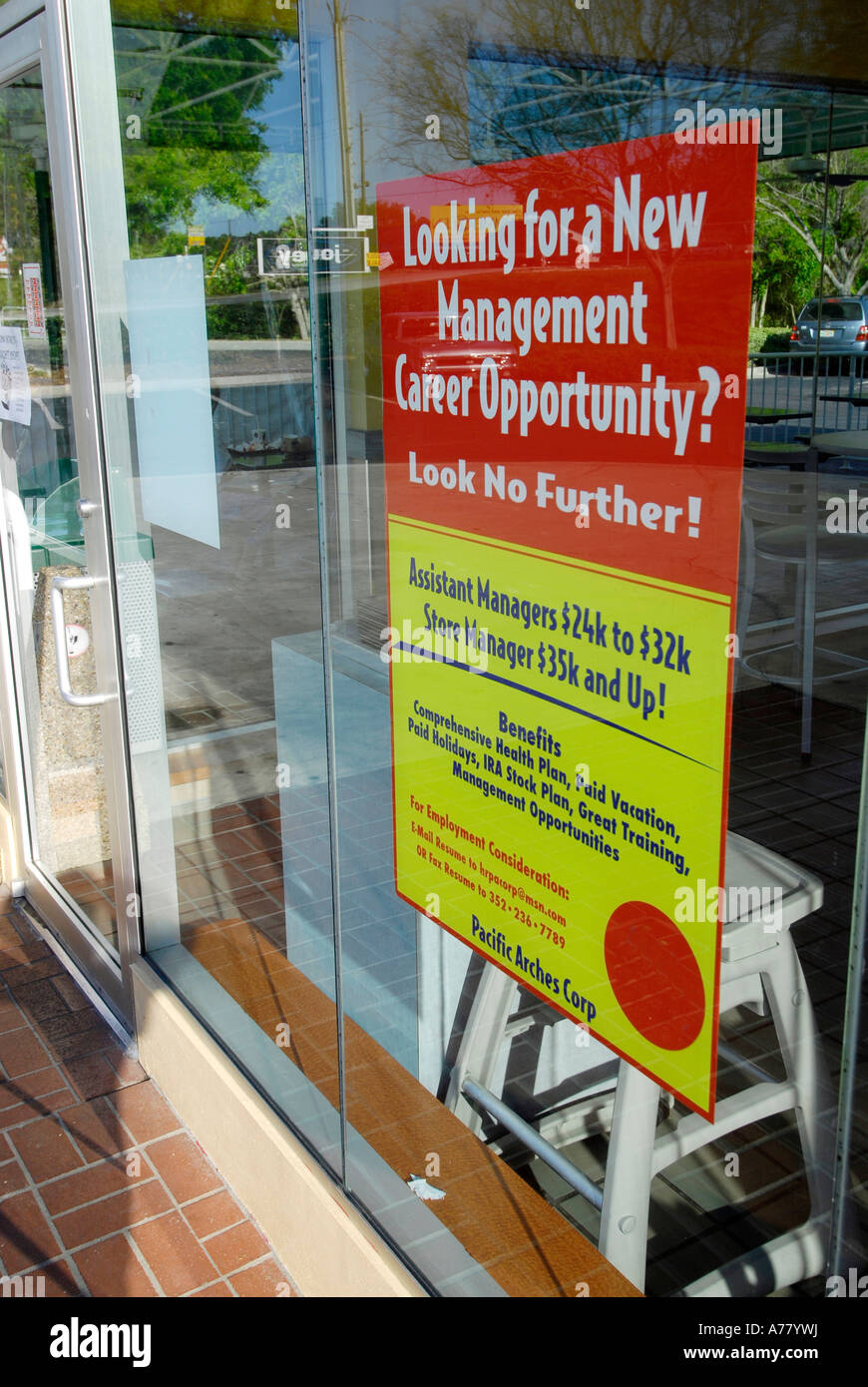 Help Wanted Sign Window High Resolution Stock Photography and Images ...