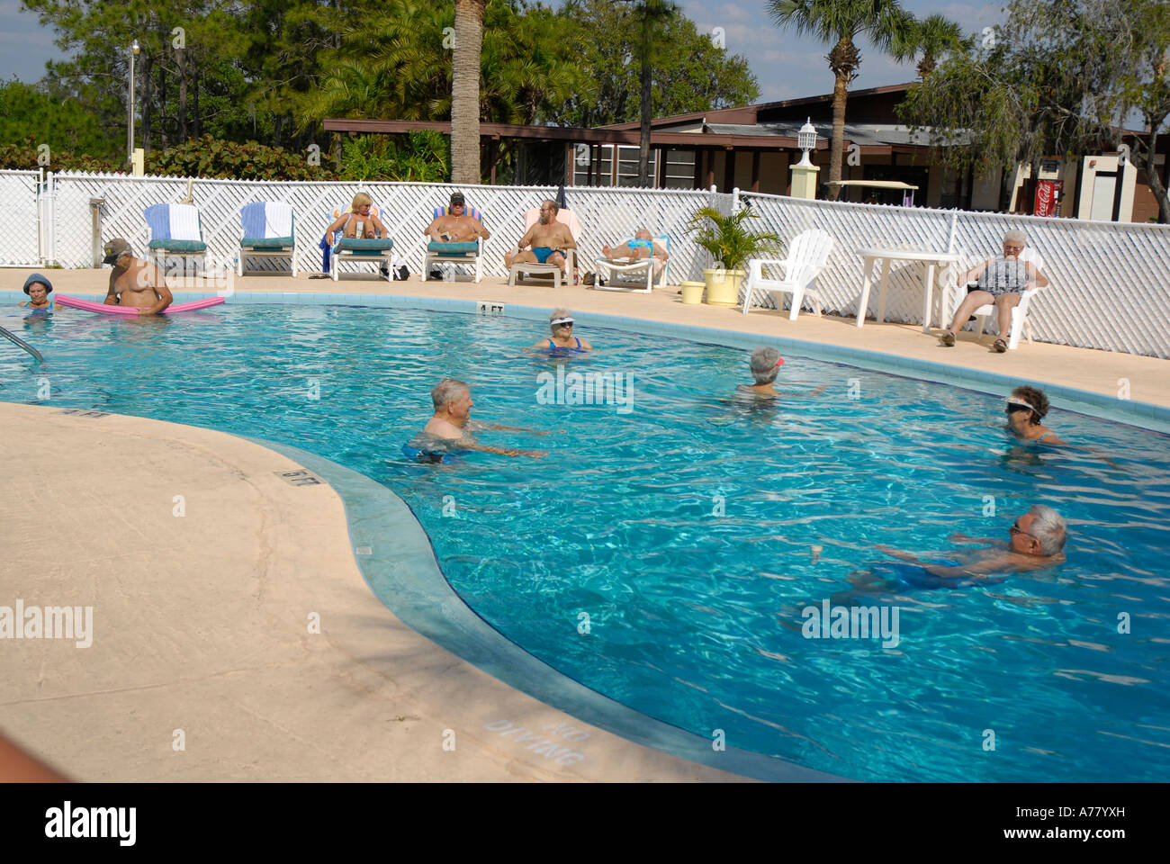 Group senior swim hi-res stock photography and images - Alamy