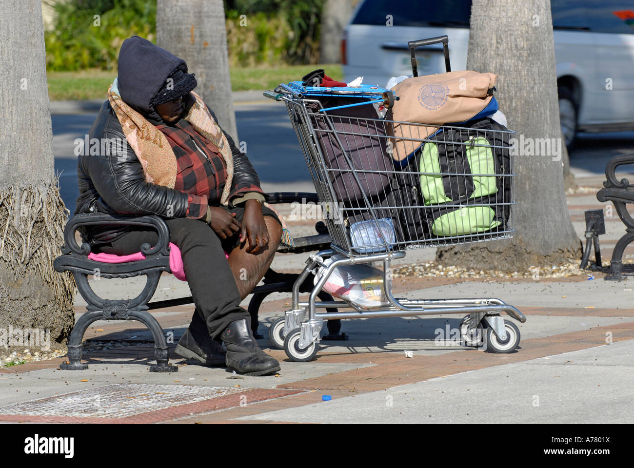 Homeless Person in Orlando Florida Stock Photo - Alamy