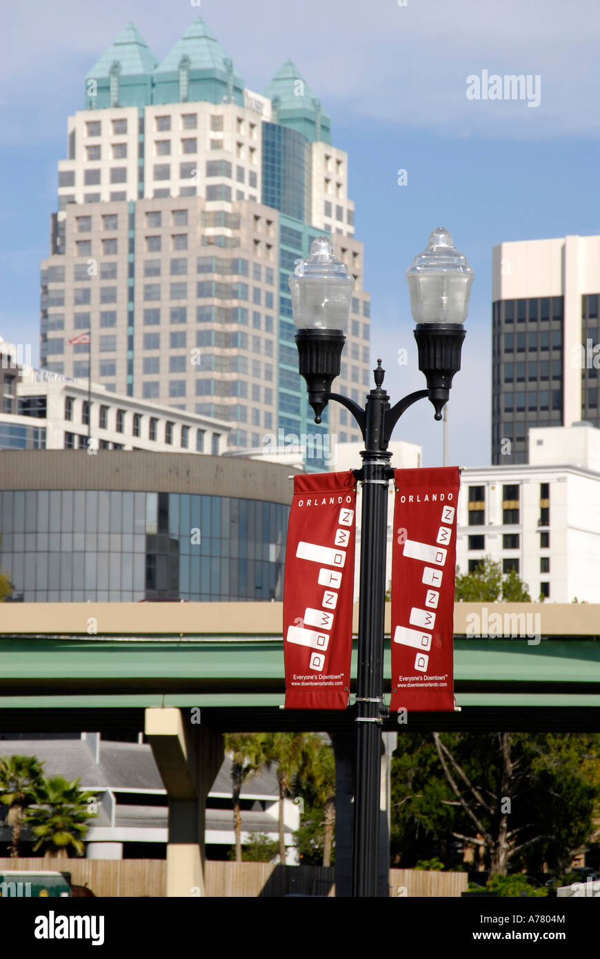Skyline of Orlando Florida Stock Photo - Alamy