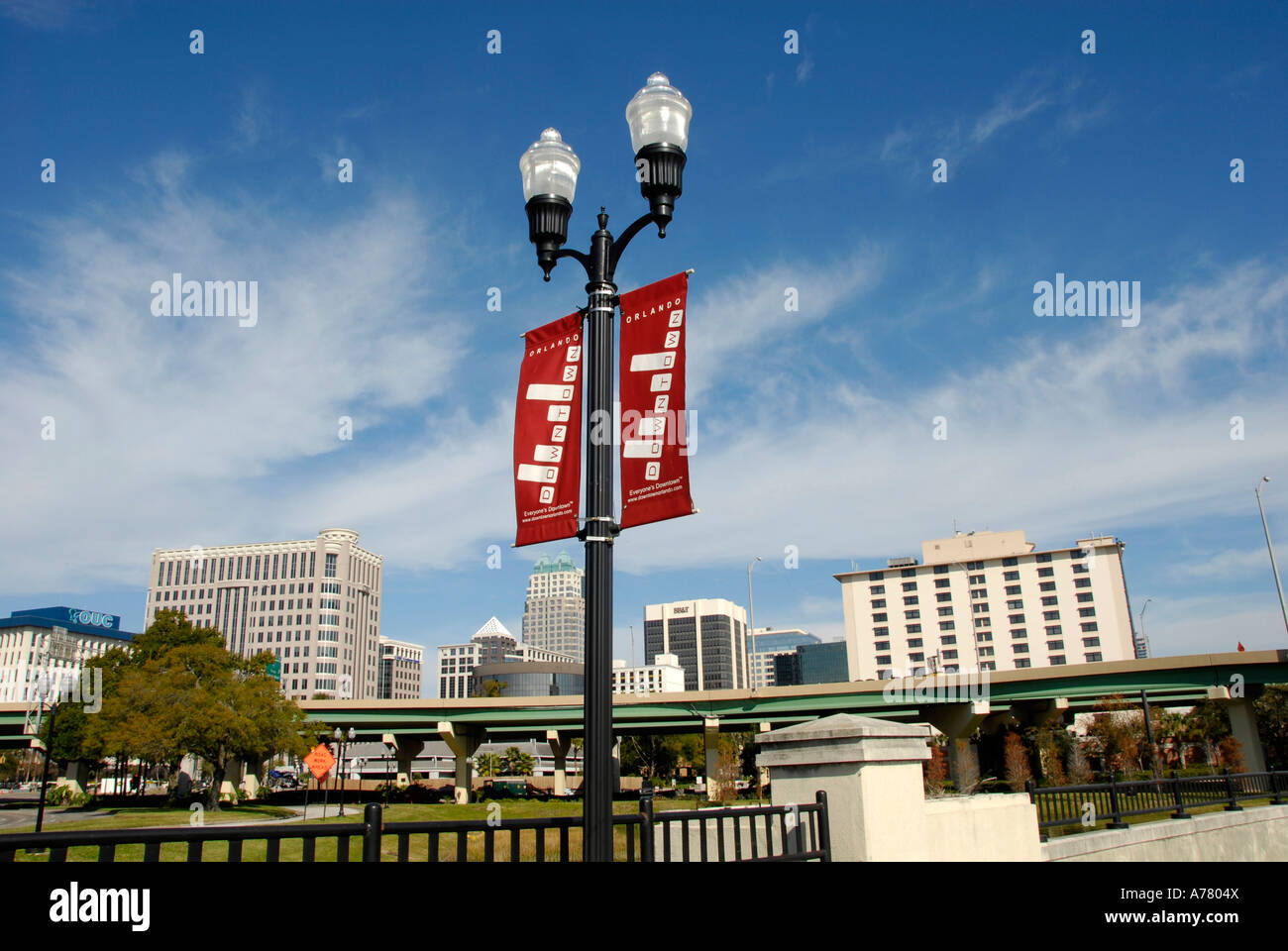 Skyline of Orlando Florida Stock Photo - Alamy