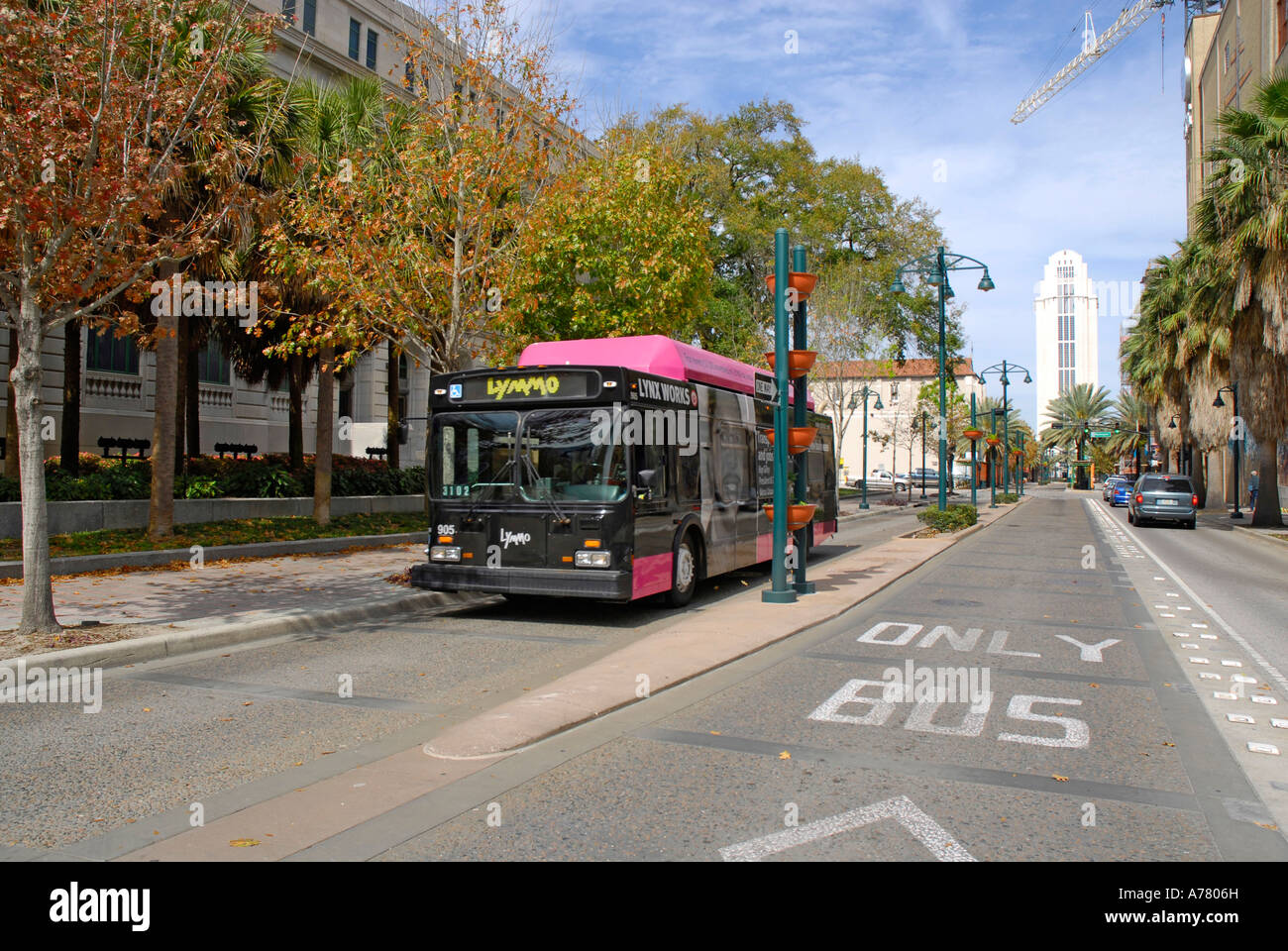 Public Transportation Downtown Orlando Florida US Lynx Stock Photo - Alamy
