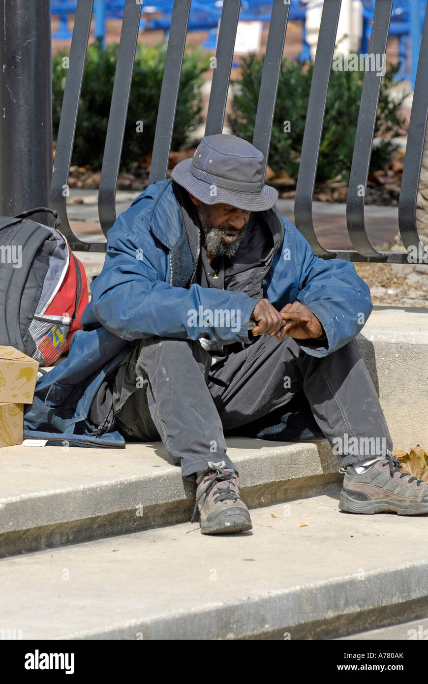 Homeless Person in Orlando Florida Stock Photo - Alamy