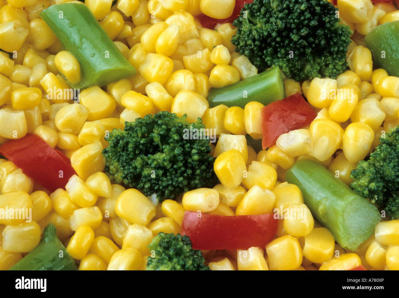 Corn Broccoli Vegetable Mix Stock Photo - Alamy