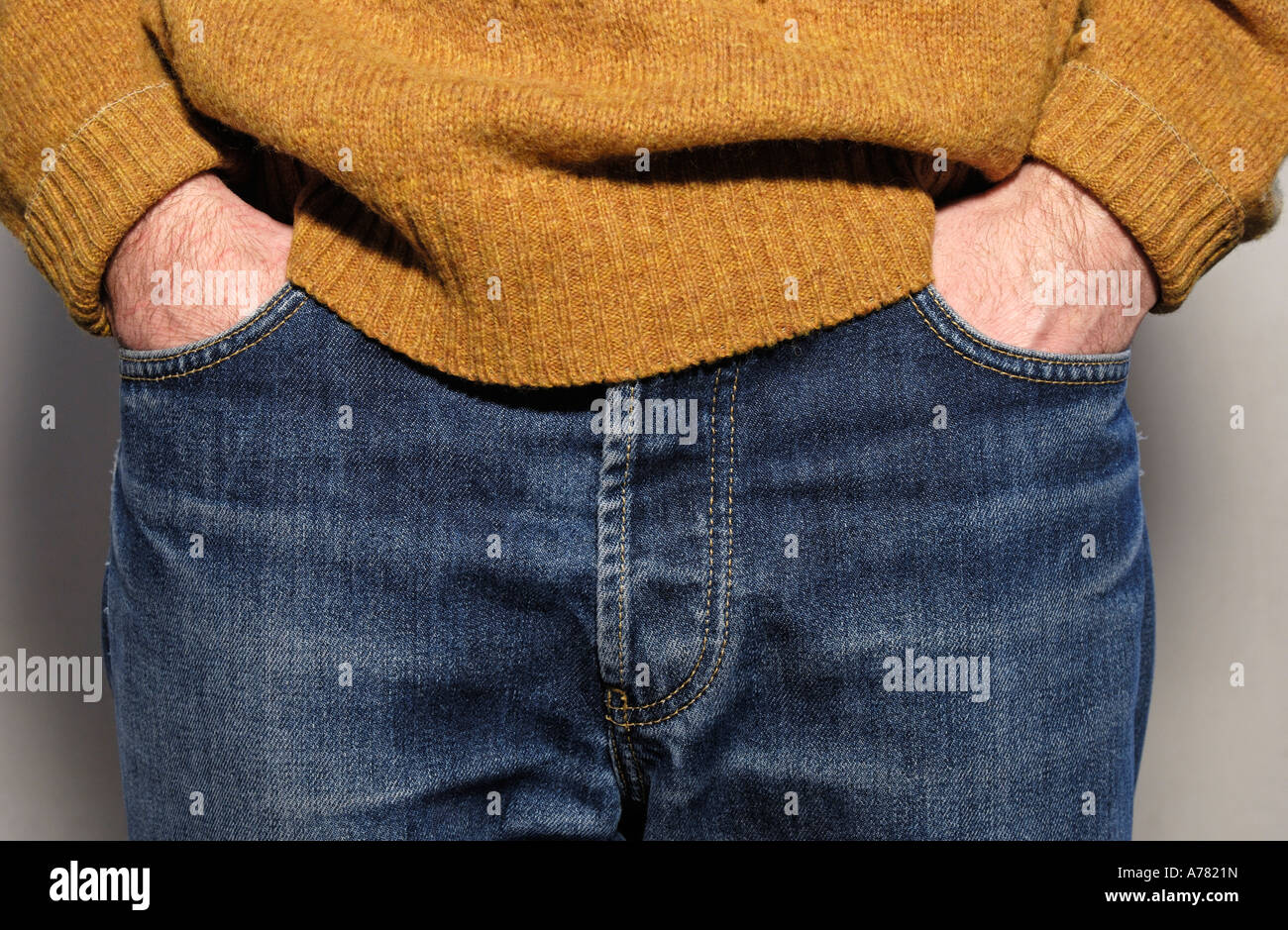 HANDS IN THE POCKETS Stock Photo - Alamy