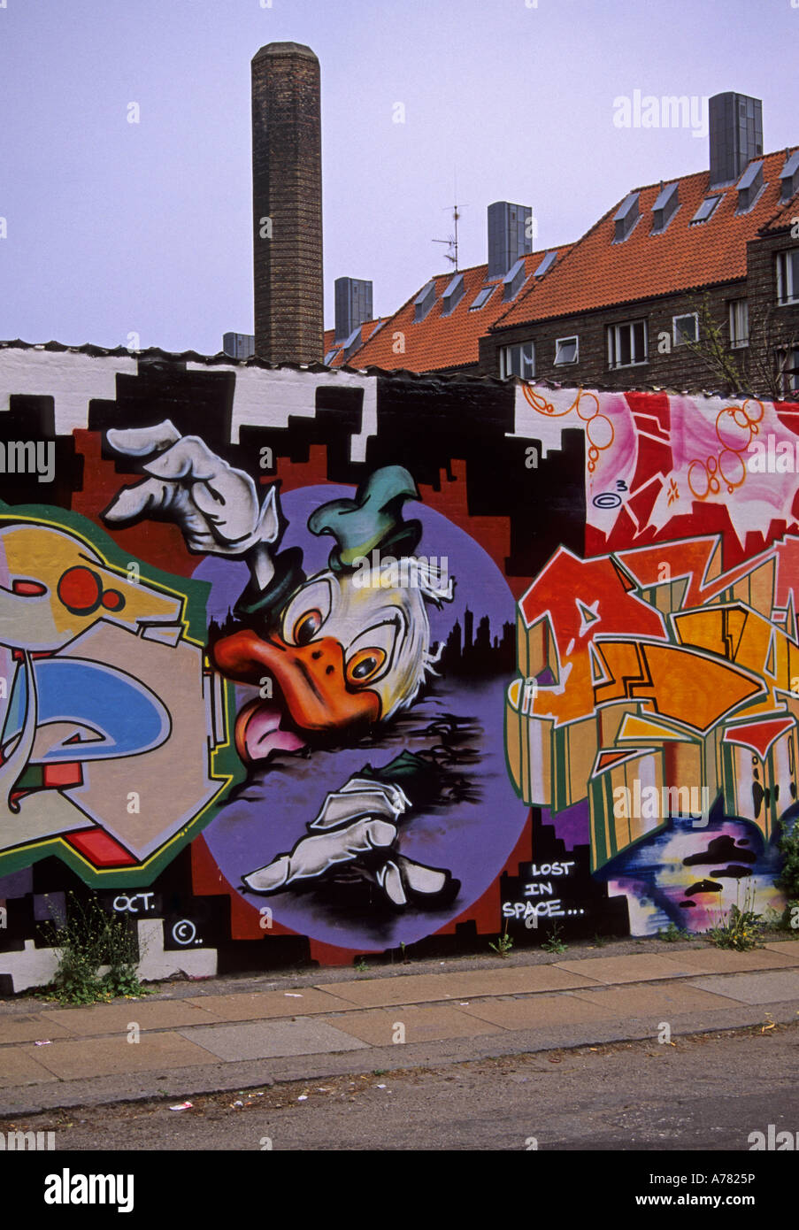 mural wall in Copenhagen Denmark Stock Photo - Alamy