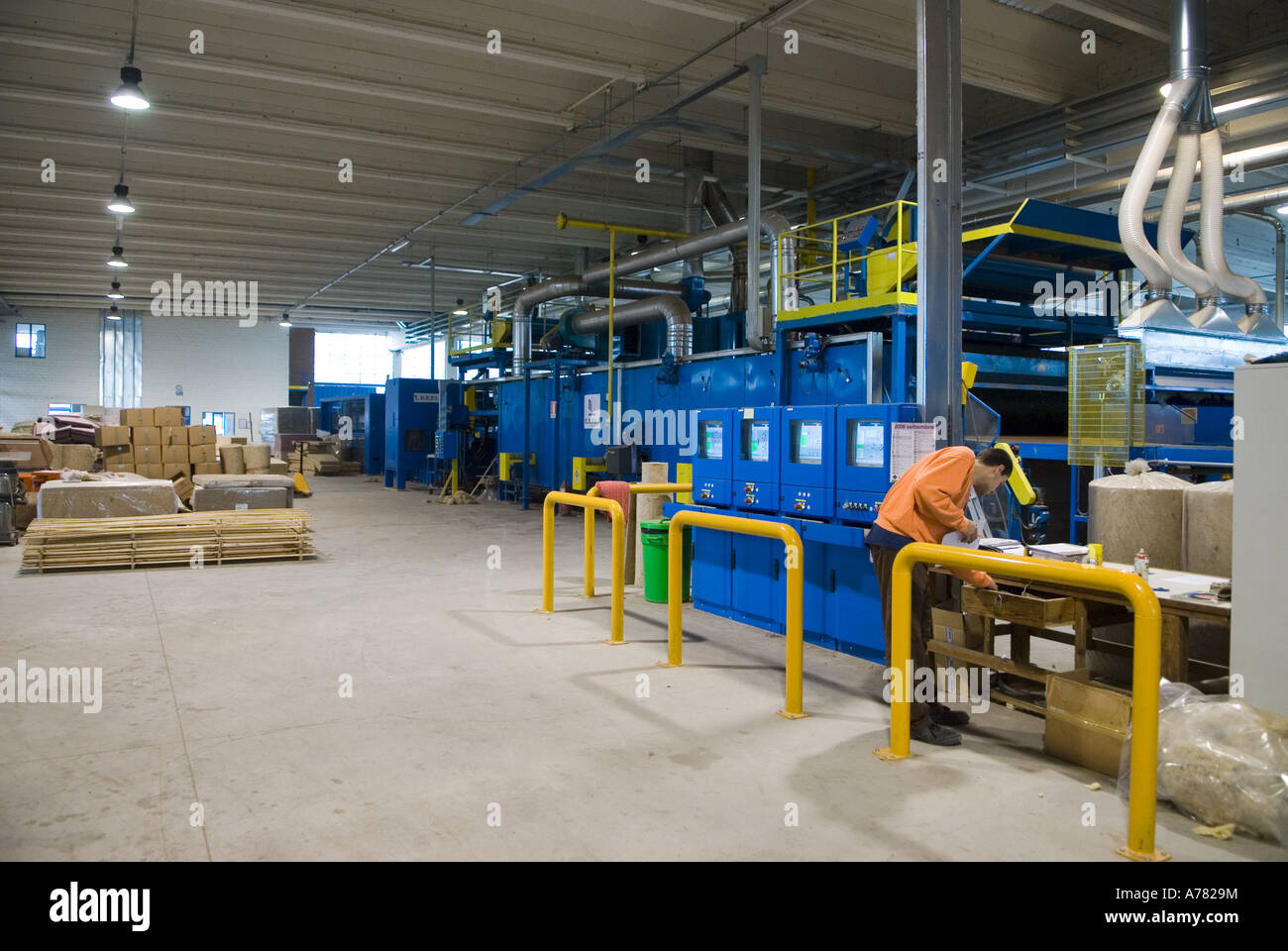 kenaf processing plant factory Stock Photo - Alamy