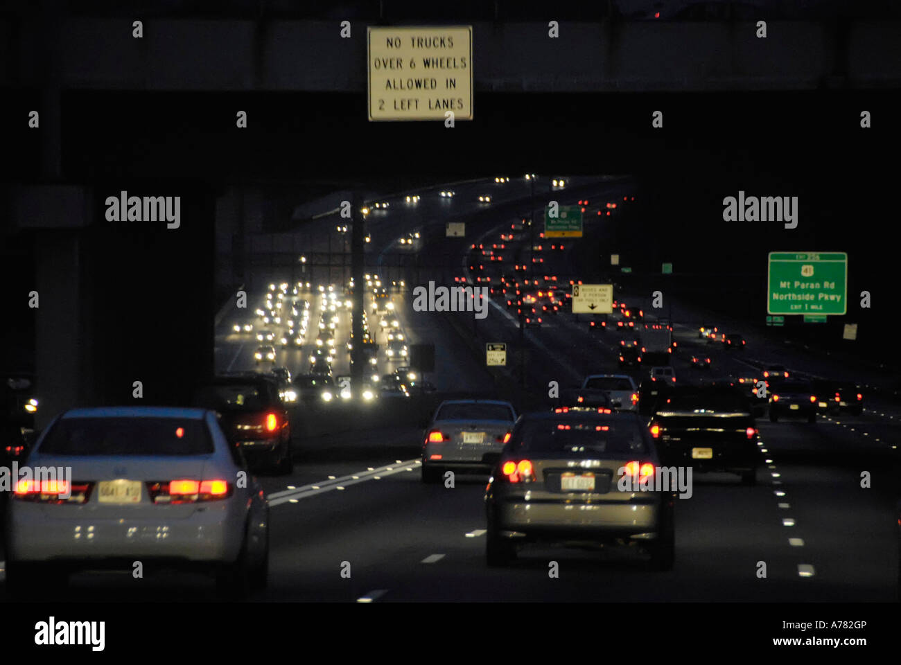Rush hour traffic in atlanta hi-res stock photography and images - Alamy
