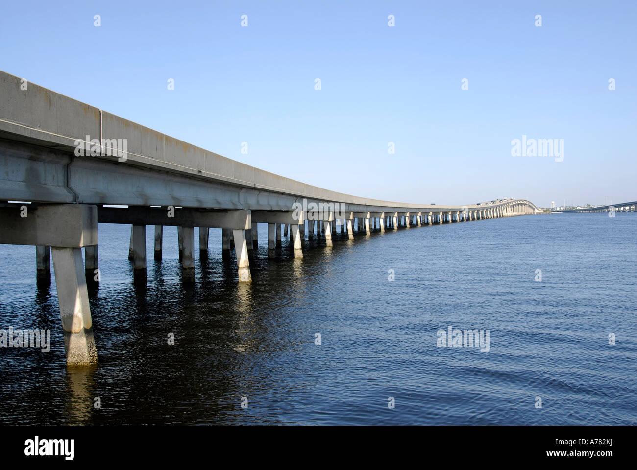 Causeway bridge connecting Port Charlotte with Punta Gorda as seen from ...