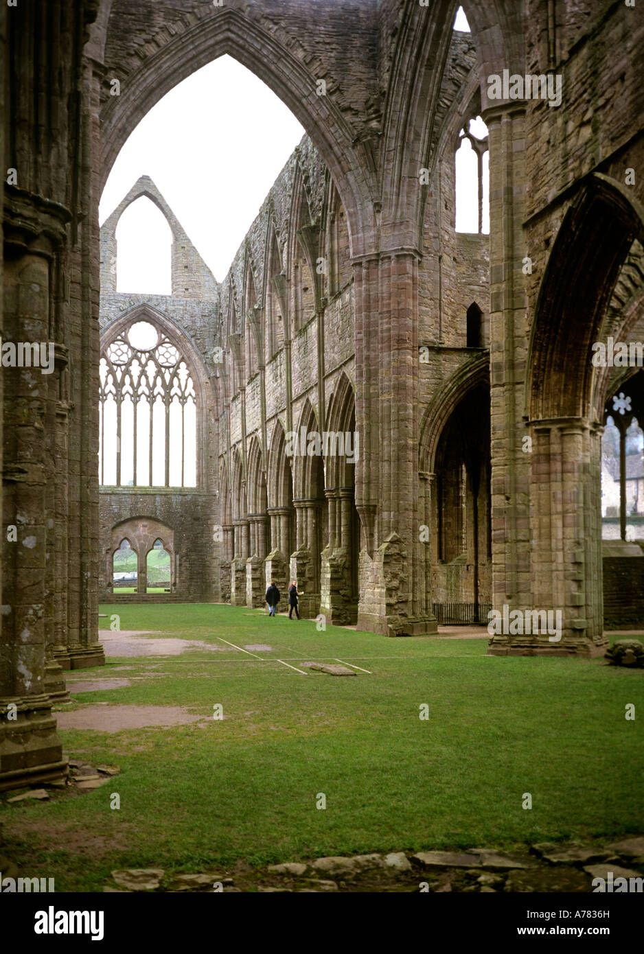 Interior of tintern abbey hi-res stock photography and images - Alamy