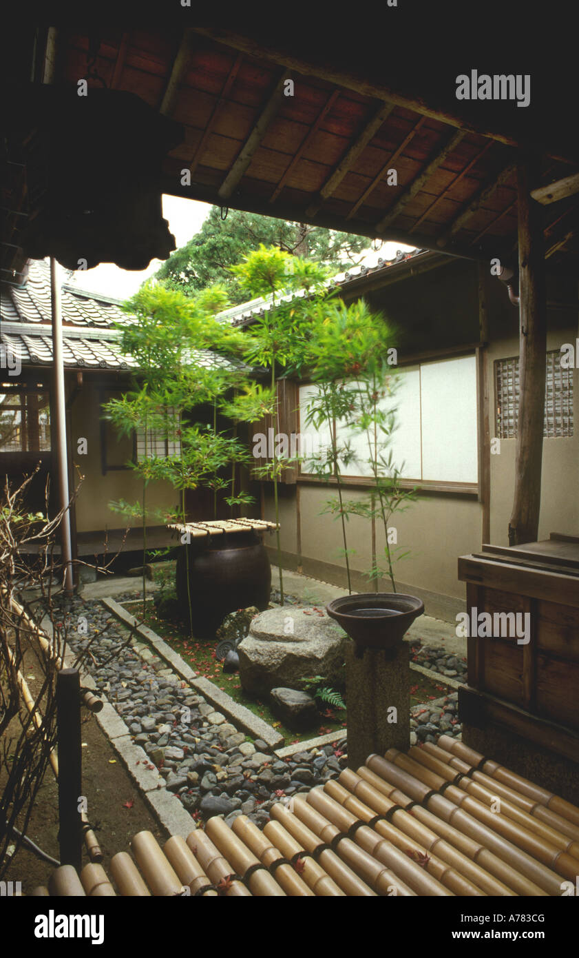 Tsuboniwa bamboo Myoshinji Temple Kyoto Japan Stock Photo - Alamy