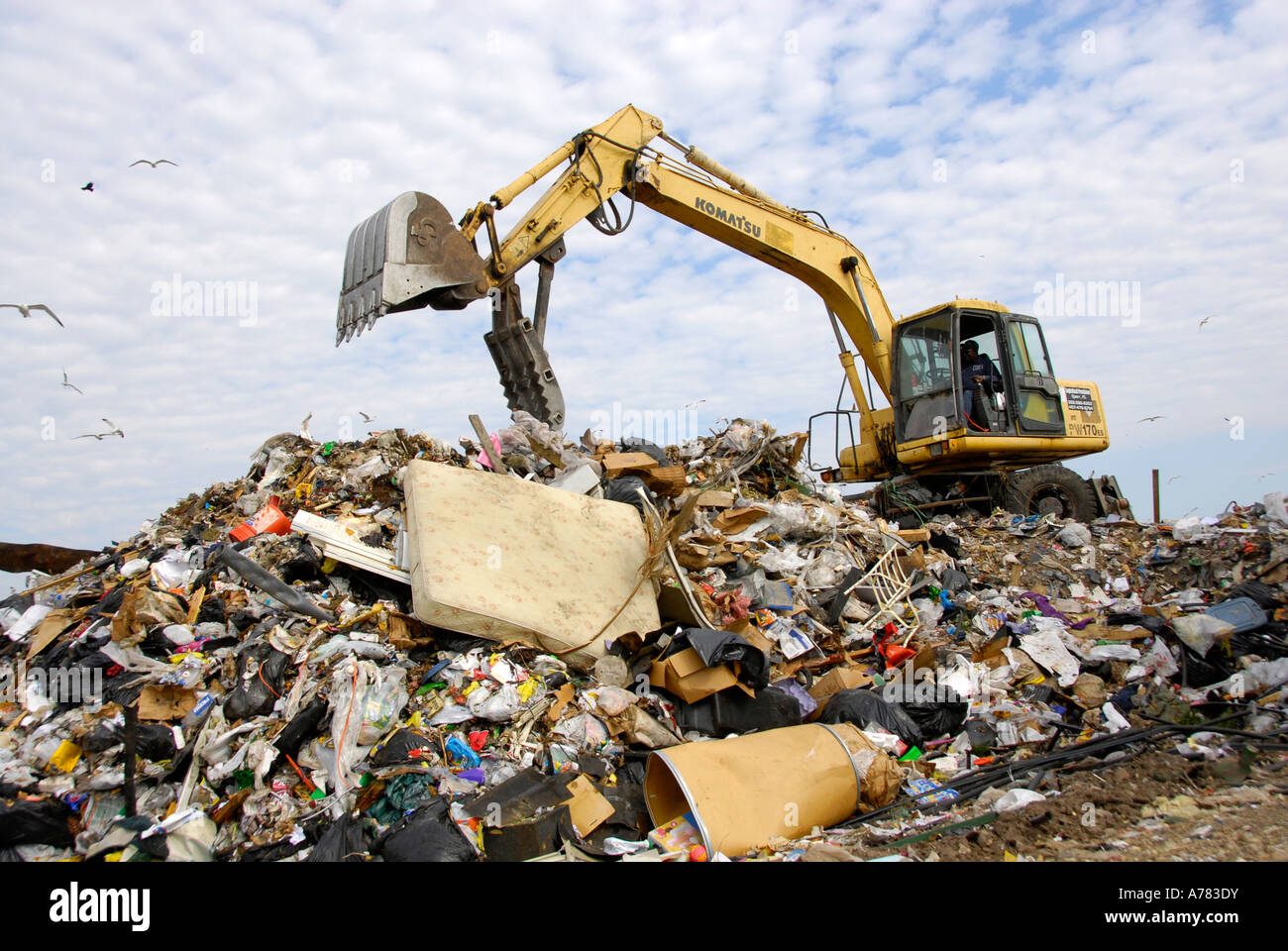 Reduce Reuse Recycle Landfill Stock Photo - Alamy