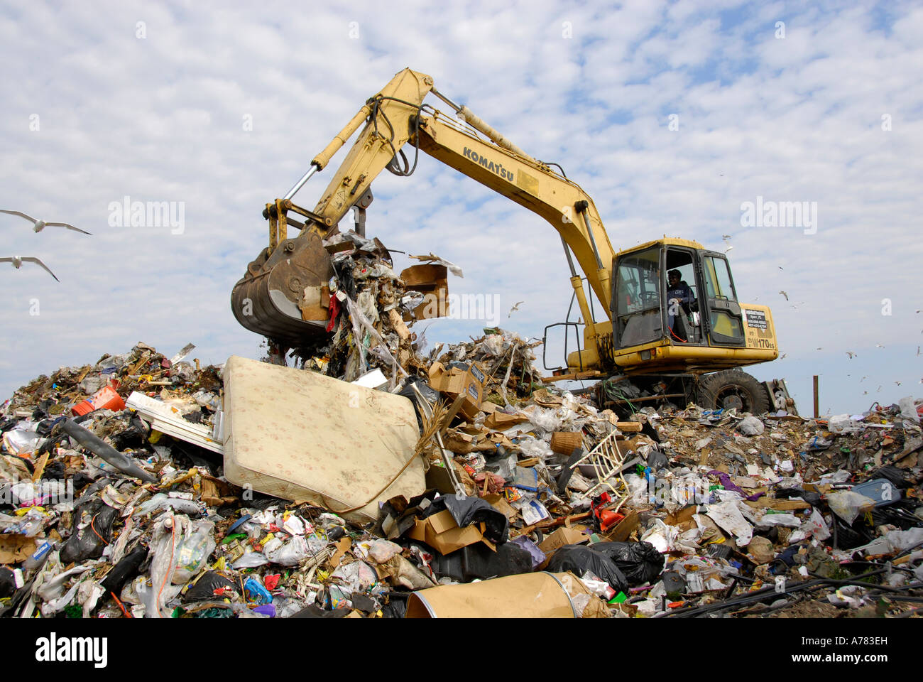 Reduce Reuse Recycle Landfill Stock Photo - Alamy