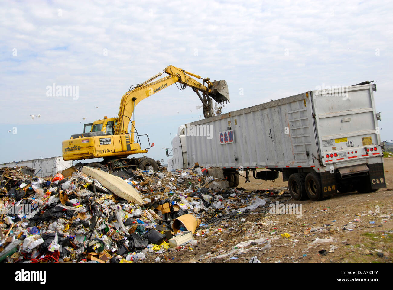 Reduce Reuse Recycle Landfill Stock Photo - Alamy