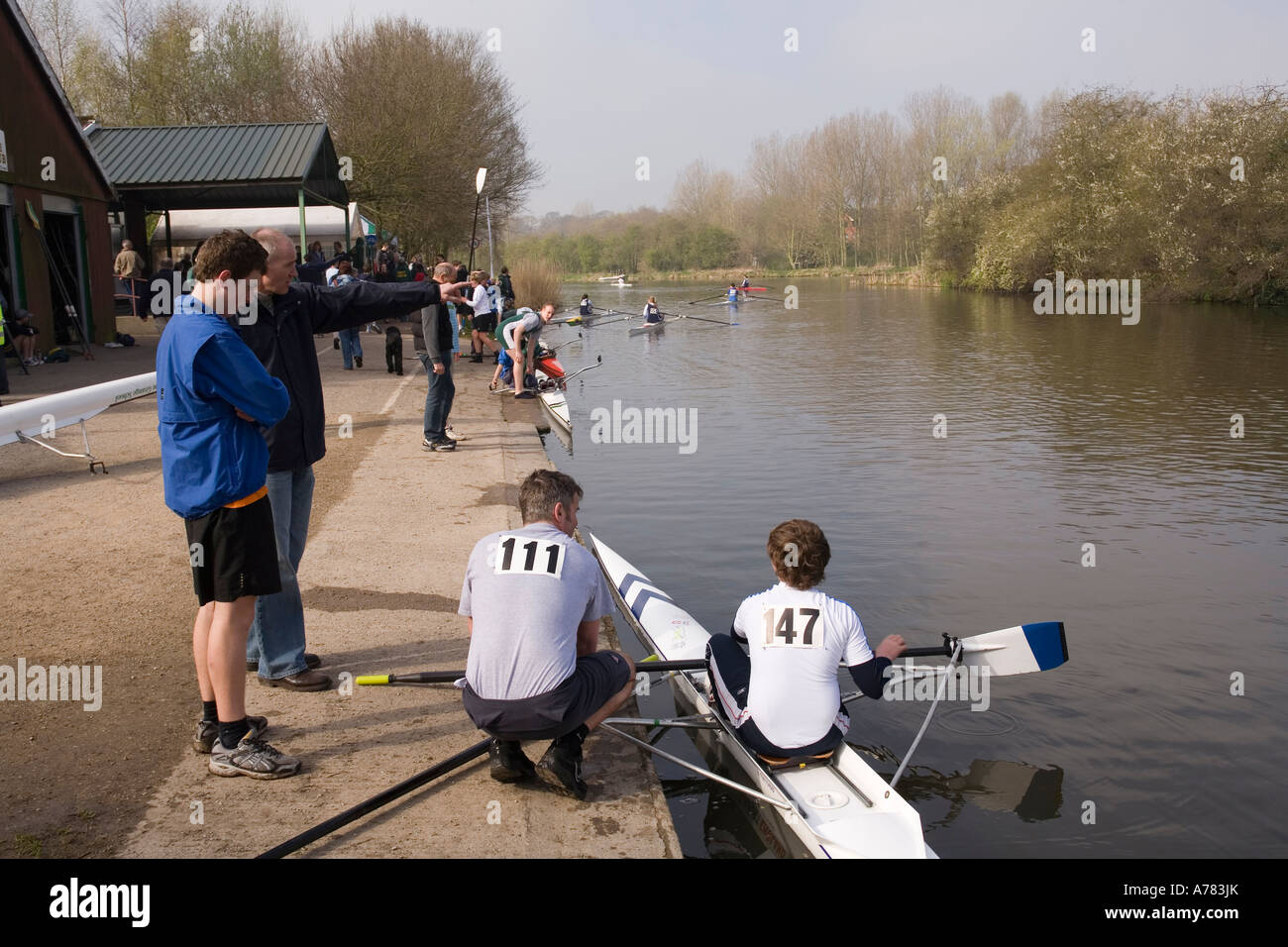 UK Cheshire Vale Royal Northwich Weaver Navigation rowing club members ...