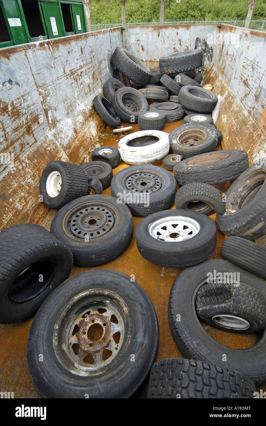 Reduce Reuse Recycle automobile tires Stock Photo - Alamy