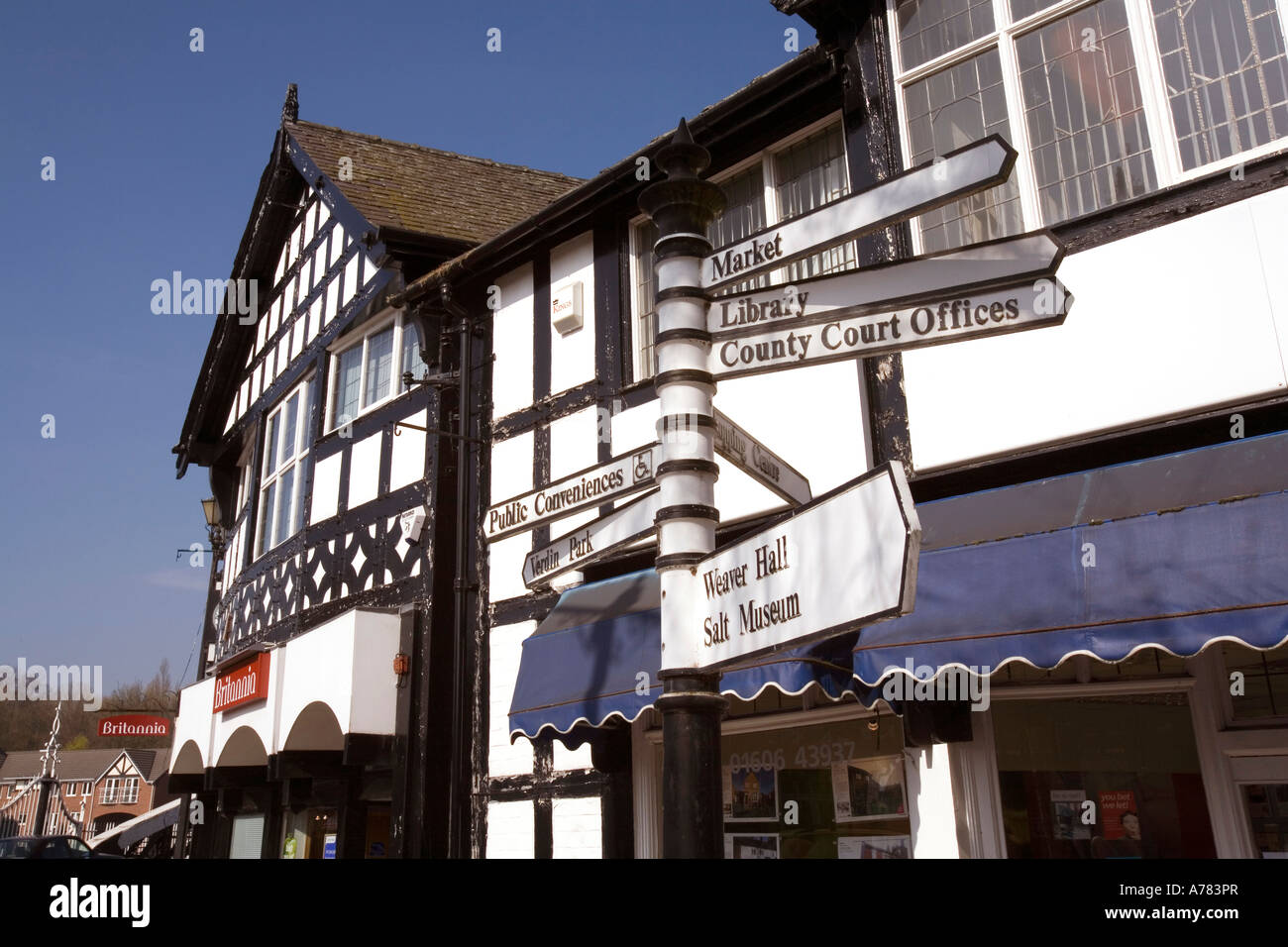 UK Cheshire Vale Royal Northwich town centre tourist information ...