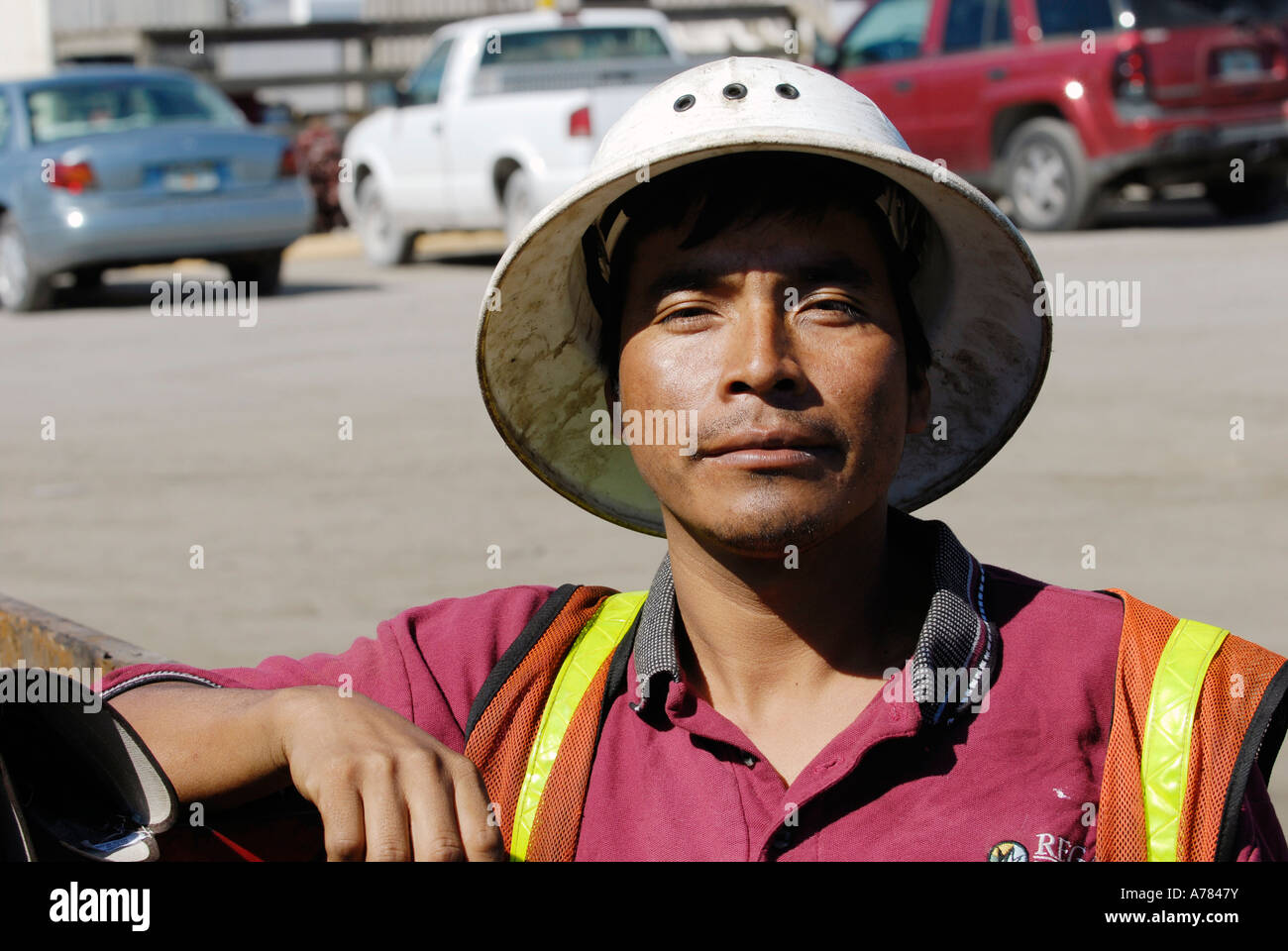 Portrait of a Mexican migrant worker in the United States Stock Photo ...