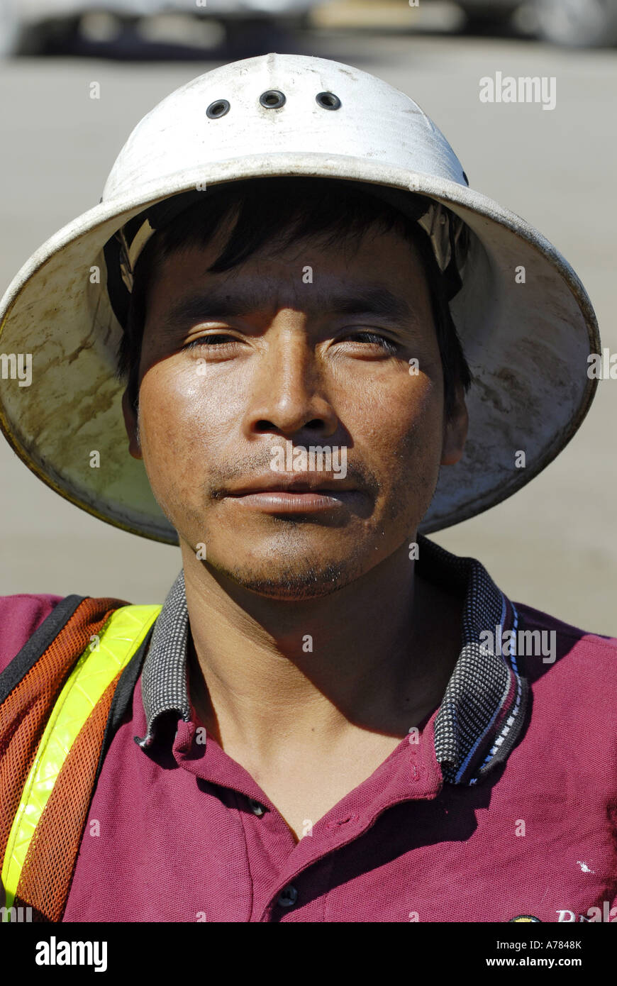 Portrait of a Mexican migrant worker in the United States Stock Photo ...