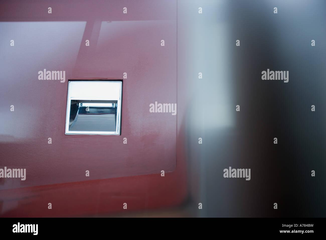 Architectural detail, office building mailbox Stock Photo - Alamy