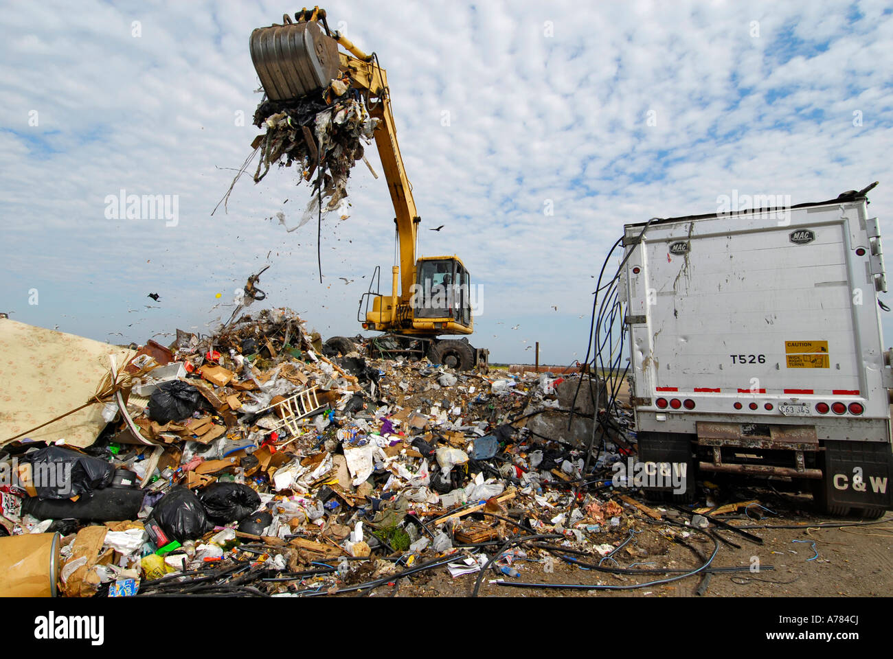 Reduce Reuse Recycle Landfill Stock Photo - Alamy