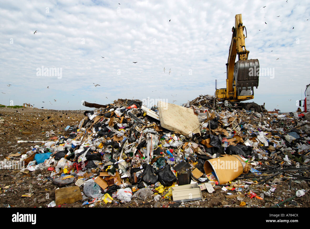 Reduce Reuse Recycle Landfill Stock Photo - Alamy