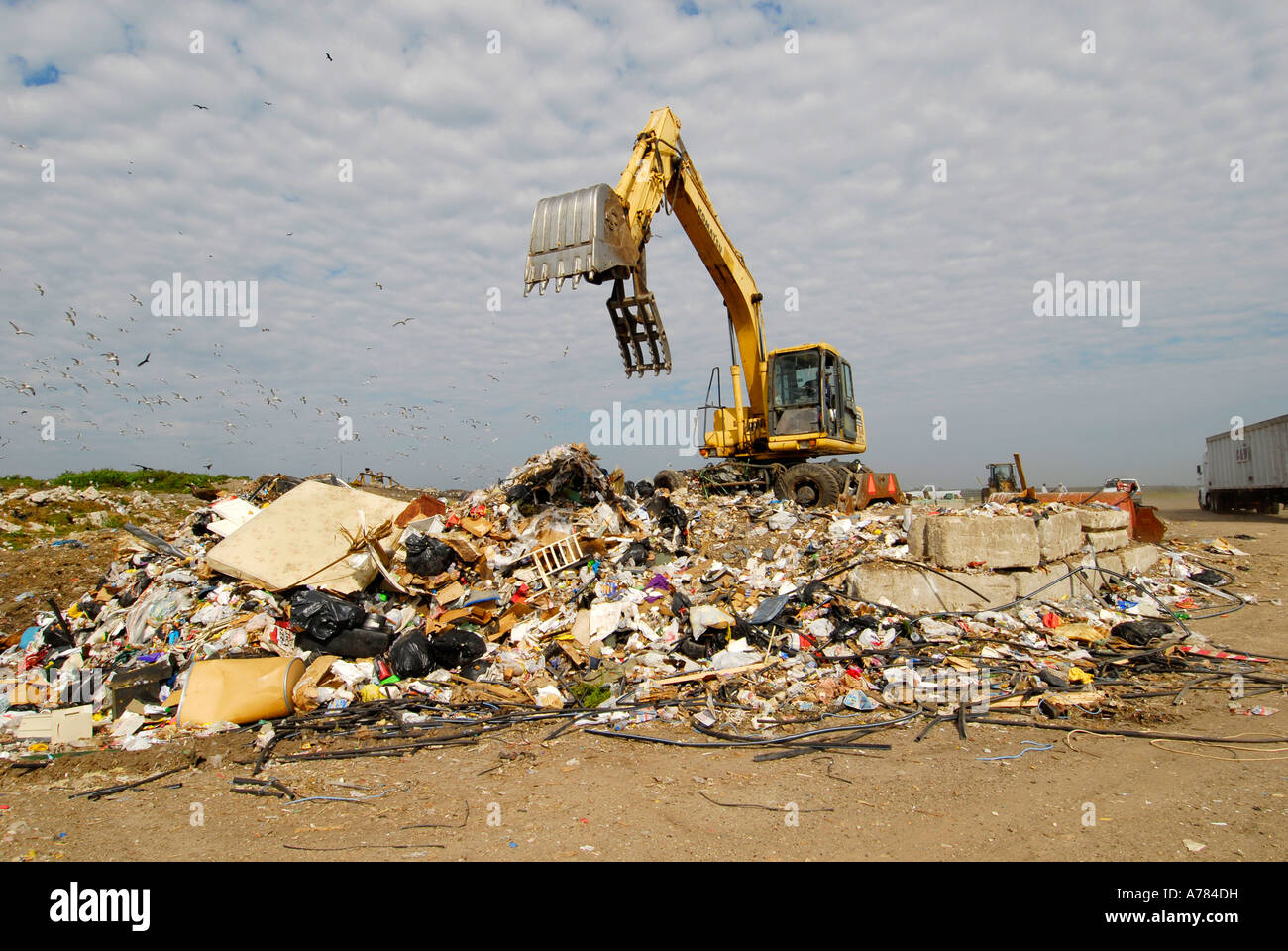 Reduce Reuse Recycle Landfill Stock Photo - Alamy