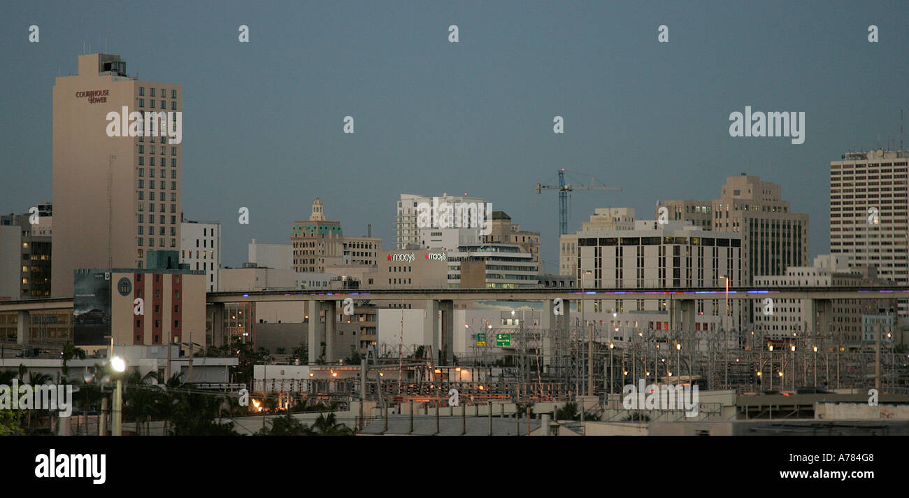 Miami Downtown South Sunshine State Florida USA modern office block ...