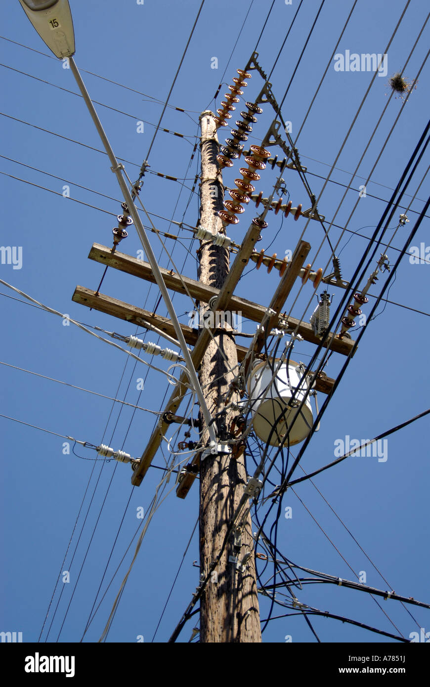 Electrical Power Lines Florida FL FLA USA US Stock Photo - Alamy