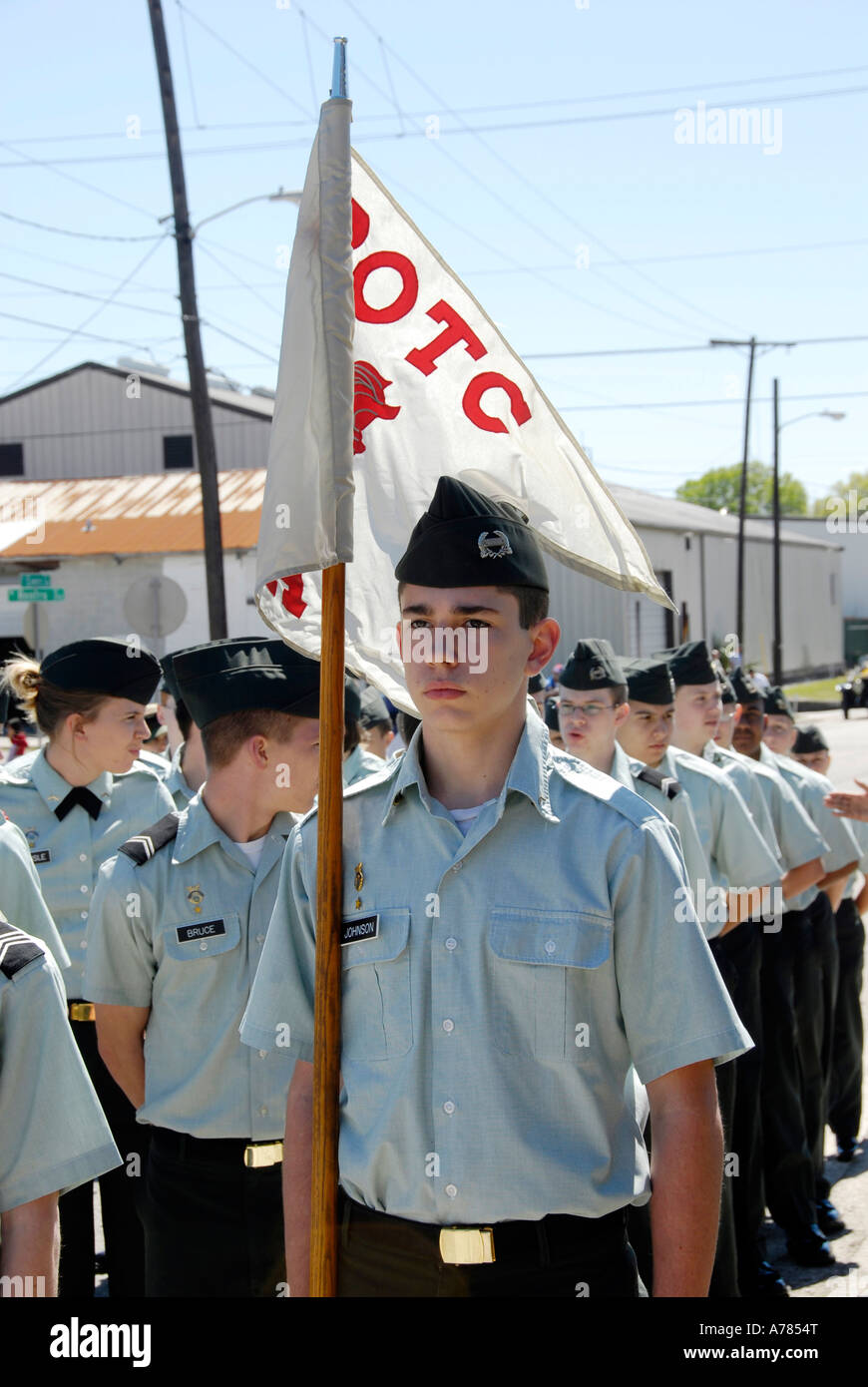 Junior Reserve Officer Training Corp ROTC in Strawberry Festival Parade ...