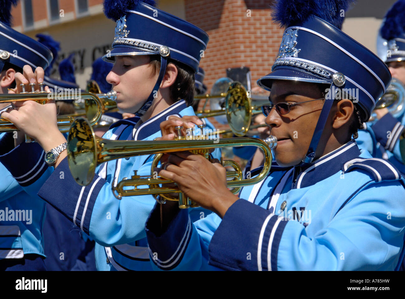 High School Marching Bands Participate in Strawberry Festival Parade ...