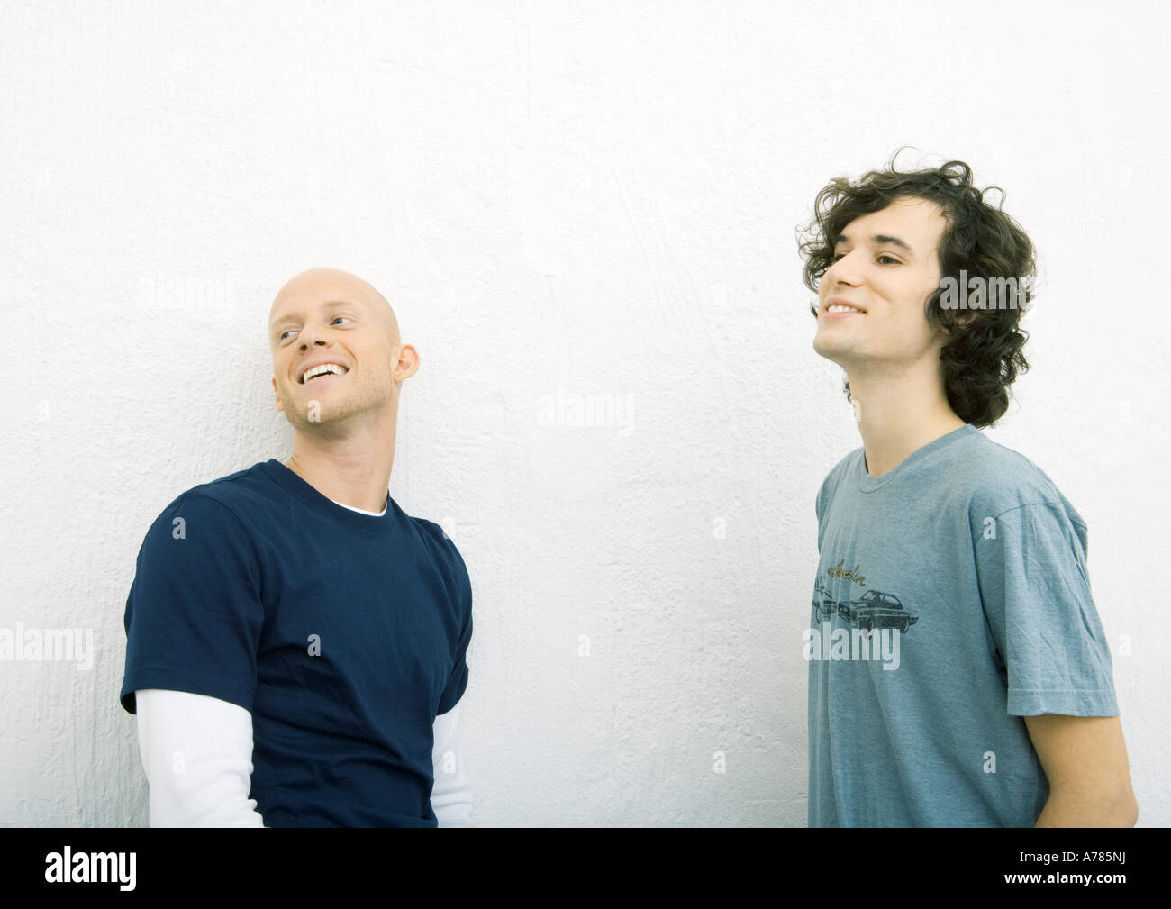 Two men wearing casual hi-res stock photography and images - Alamy