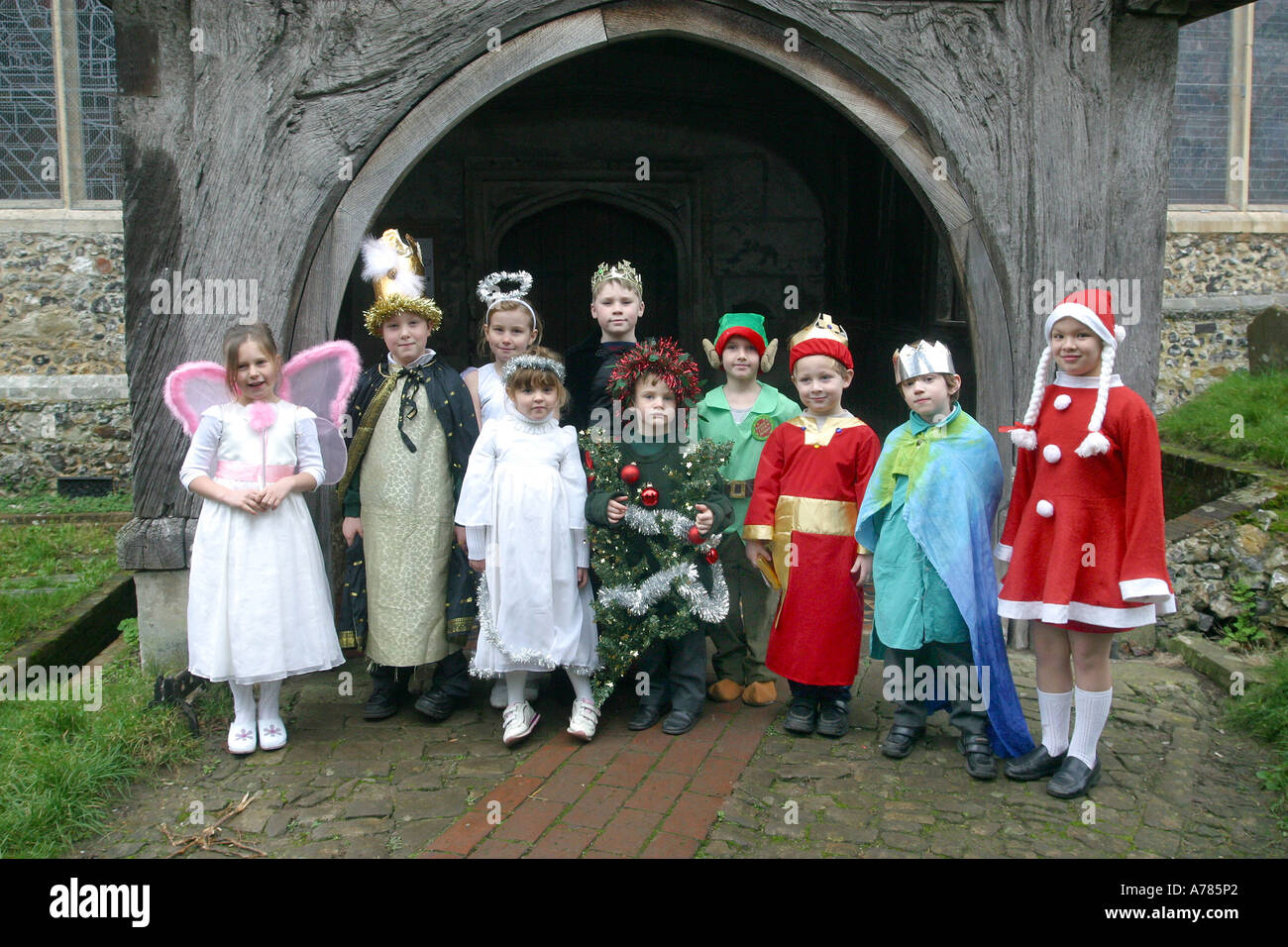 Christmas primary school celebration Stock Photo - Alamy