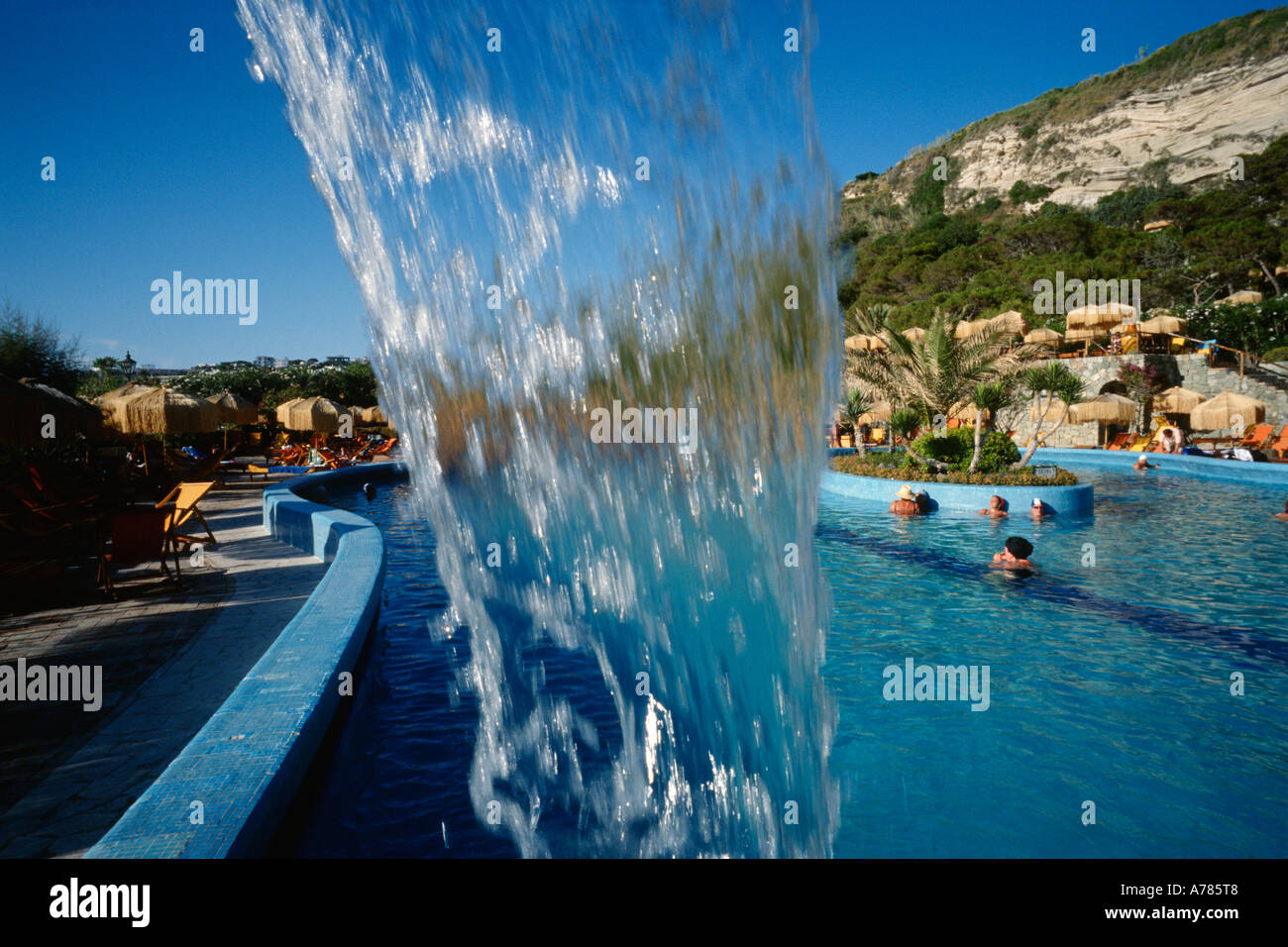 Ischia Italy The thermal spa resort of Giardini Poseidon Stock Photo ...